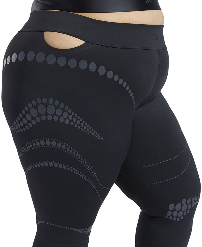 Reebok Plus Size Reebok x Cardi B Leggings - Macy's