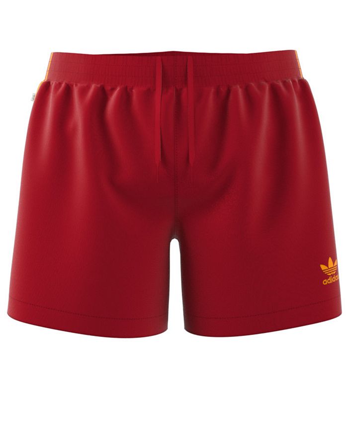 adidas Men's Three-Stripe Drawstring Football Embroidered Shorts - Macy's