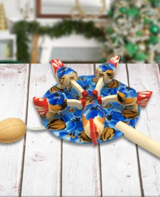 G.DeBrekht Pecking Chicken Hen Old, World Animated Spinning Decor - Macy's