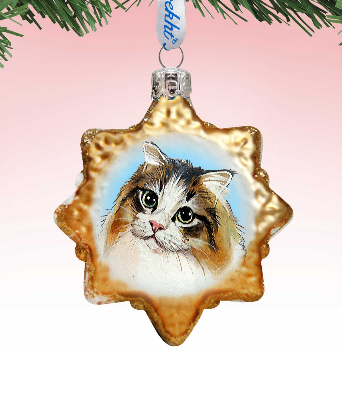 Click here for Designocracy Kitty Cat Mercury Holiday Ornament -... prices