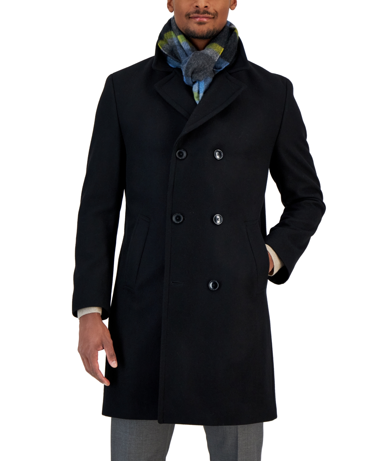 Click here for Nautica Mens Classic-Fit Double Breasted Wool Over... prices