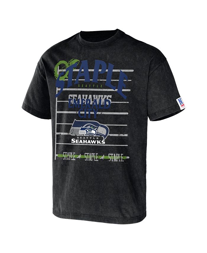 NFL Properties Men's NFL X Staple Black Seattle Seahawks Gridiron Short ...