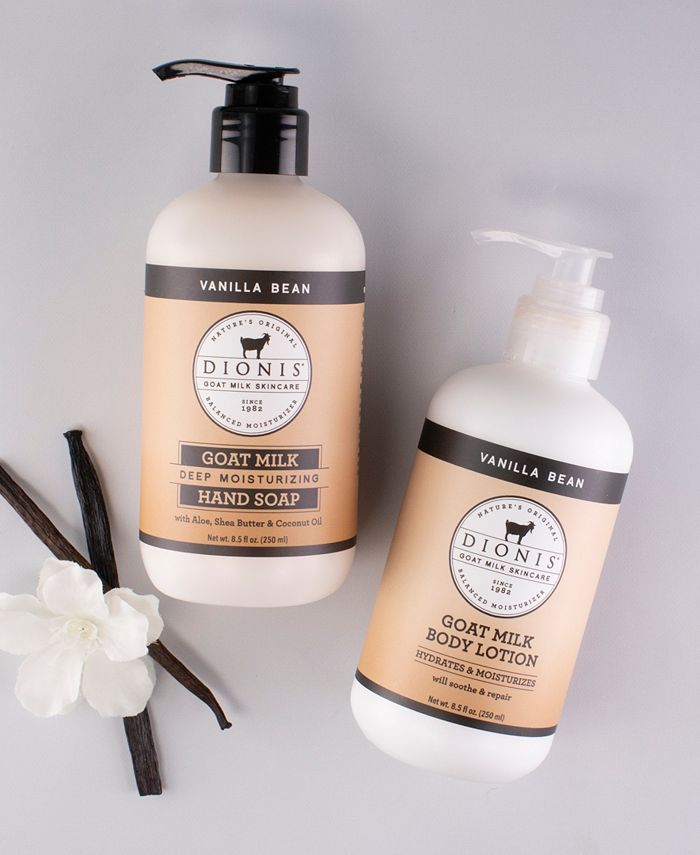 Dionis Vanilla Bean Lotion 8.5 fl. oz. and Hand Soap Bundle Set, 2 ...