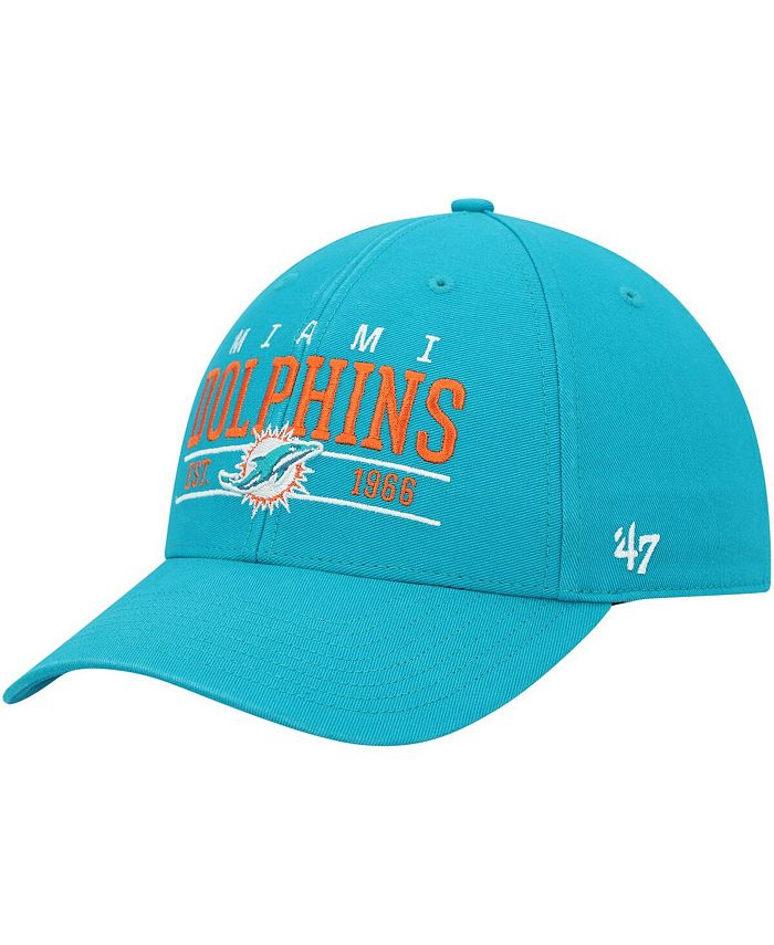 '47 Brand Men's '47 Aqua Miami Dolphins Centerline MVP Adjustable Hat ...