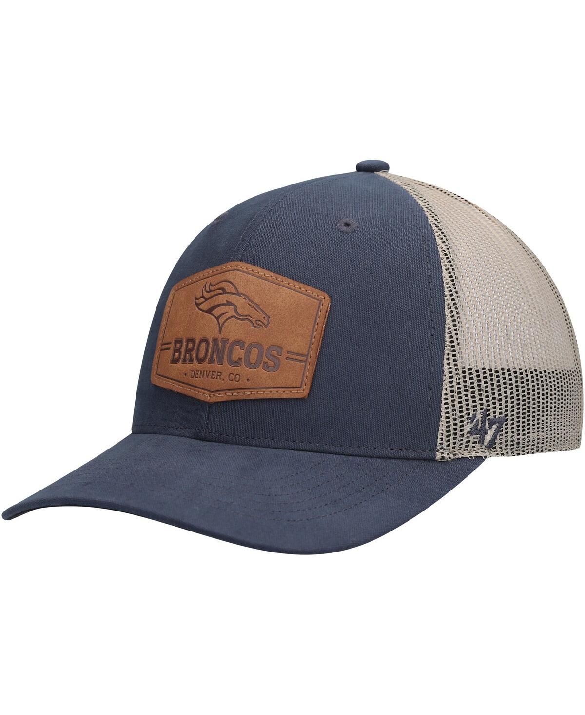 Click here for Mens 47 Navy  Natural Denver Broncos Rawhide Truck... prices