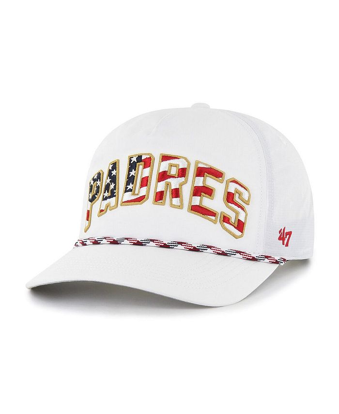 '47 Brand Men's '47 White San Diego Padres Flag Flutter Hitch Snapback ...