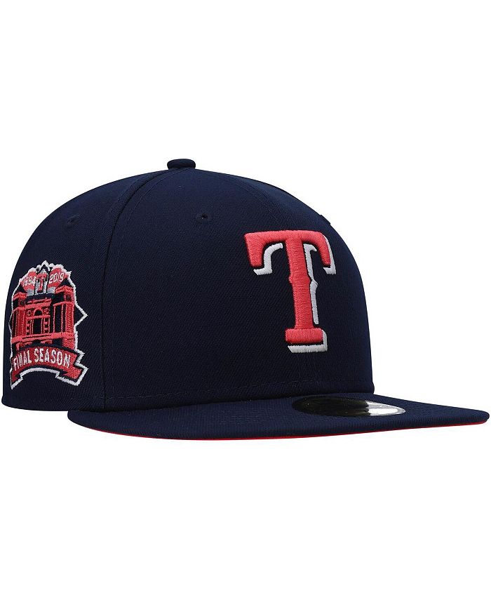 New Era Men's Navy Texas Rangers Cooperstown Collection Choctaw Stadium ...