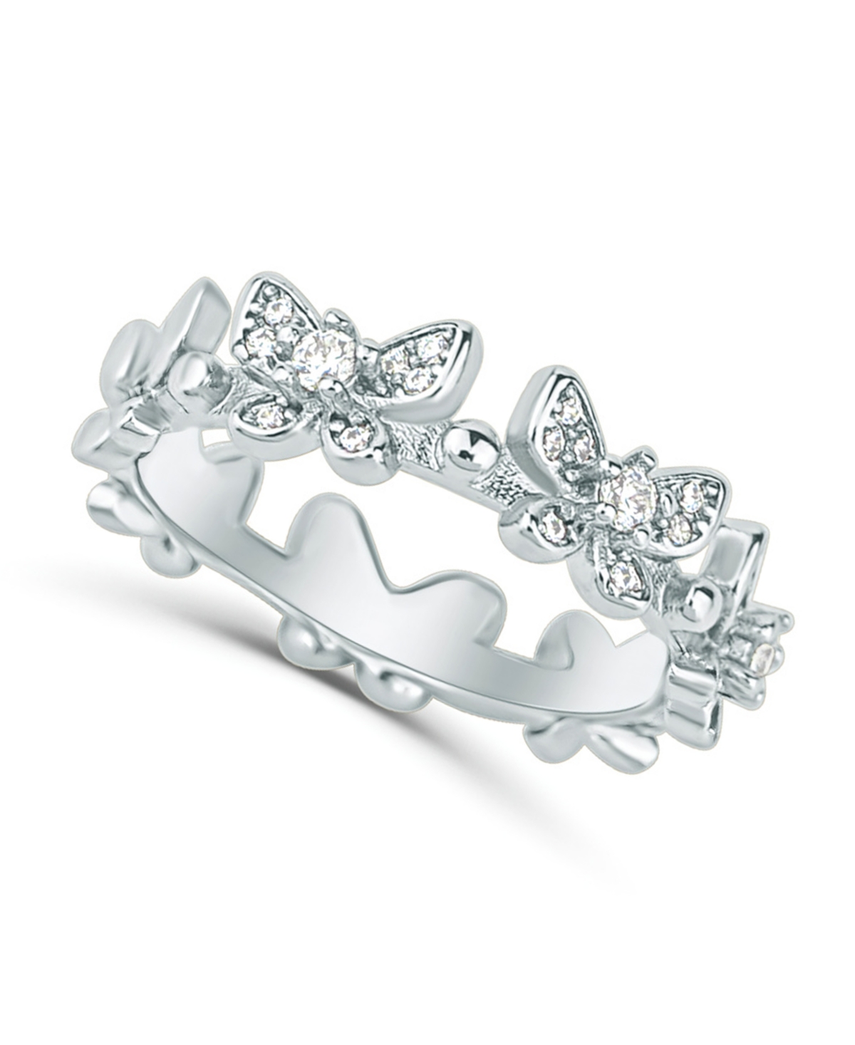 Click here for And Now This Cubic Zirconia Butterfly Band Ring -... prices