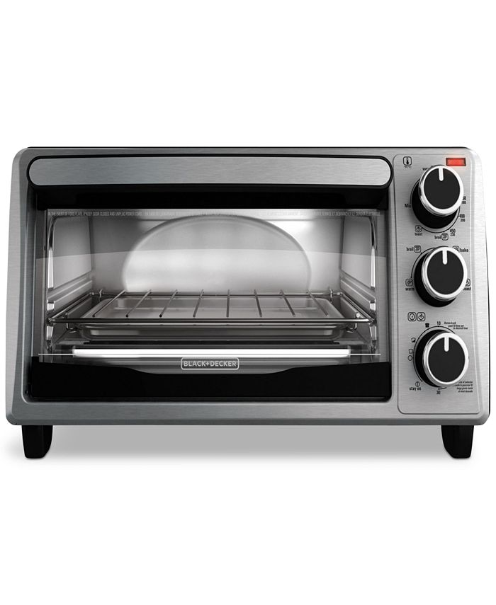 Black & Decker Stainless Steel 4 Slice Toaster & Broiler Oven - Macy's