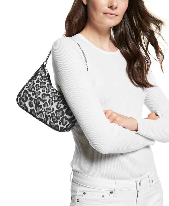 Michael Kors Nylon Jet Set Charm Small Chain Pouchette Shoulder Bag ...