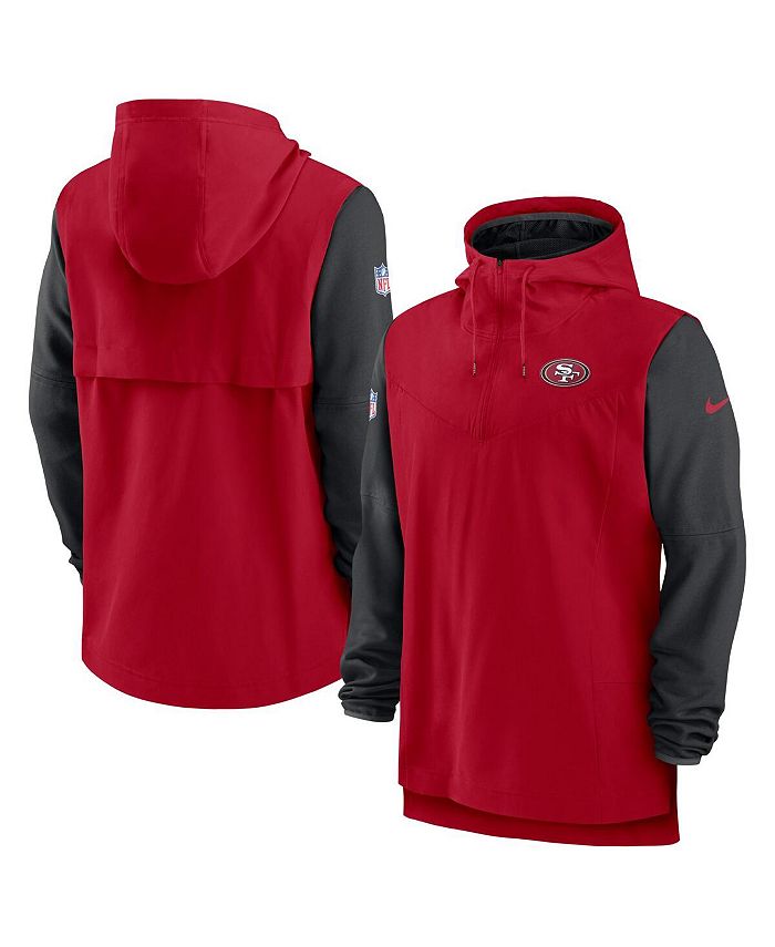Nike Men's Scarlet and Black San Francisco 49ers Sideline Player ...