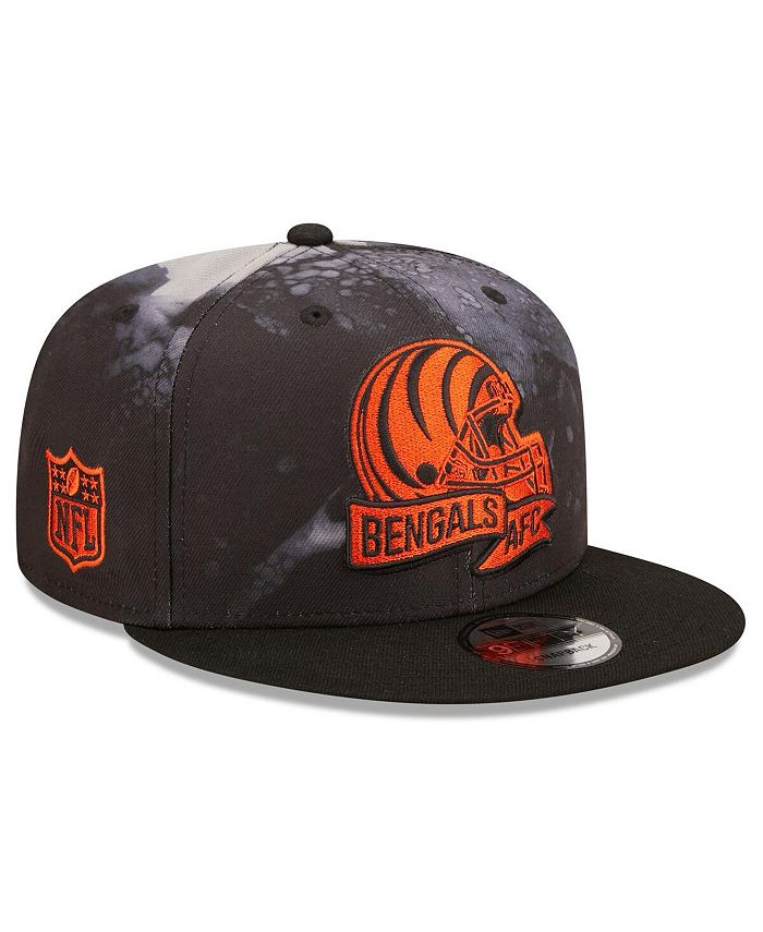 New Era Men's Black Cincinnati Bengals Ink Dye 2022 Sideline 9FIFTY ...