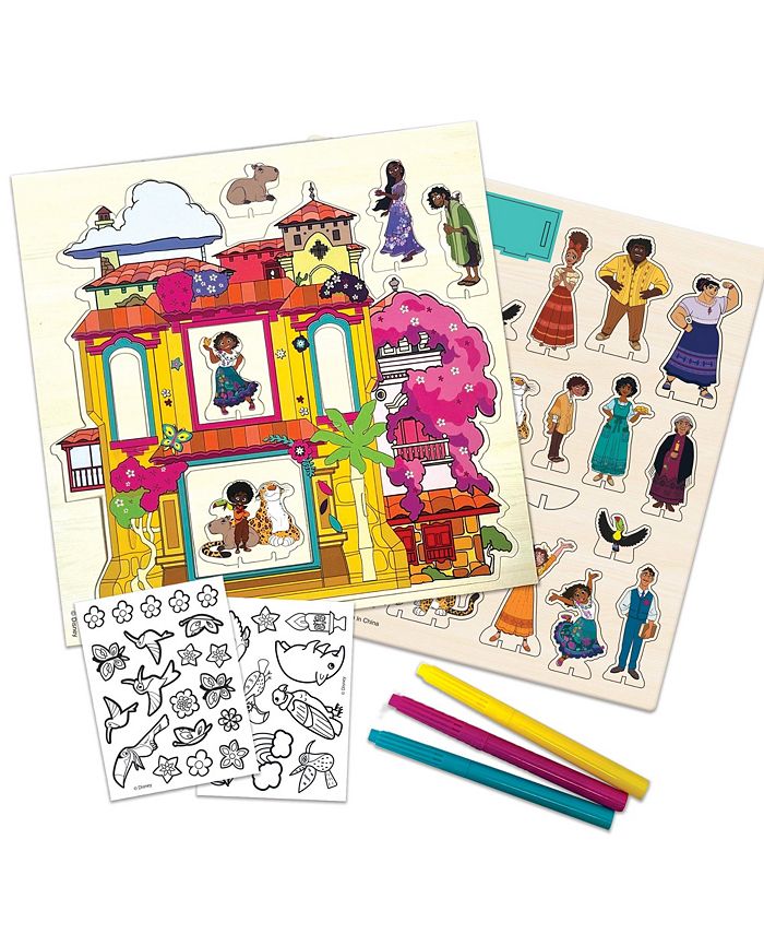 Disney Encanto Wood Casita Activity Building Decorating Set, 11 Piece ...
