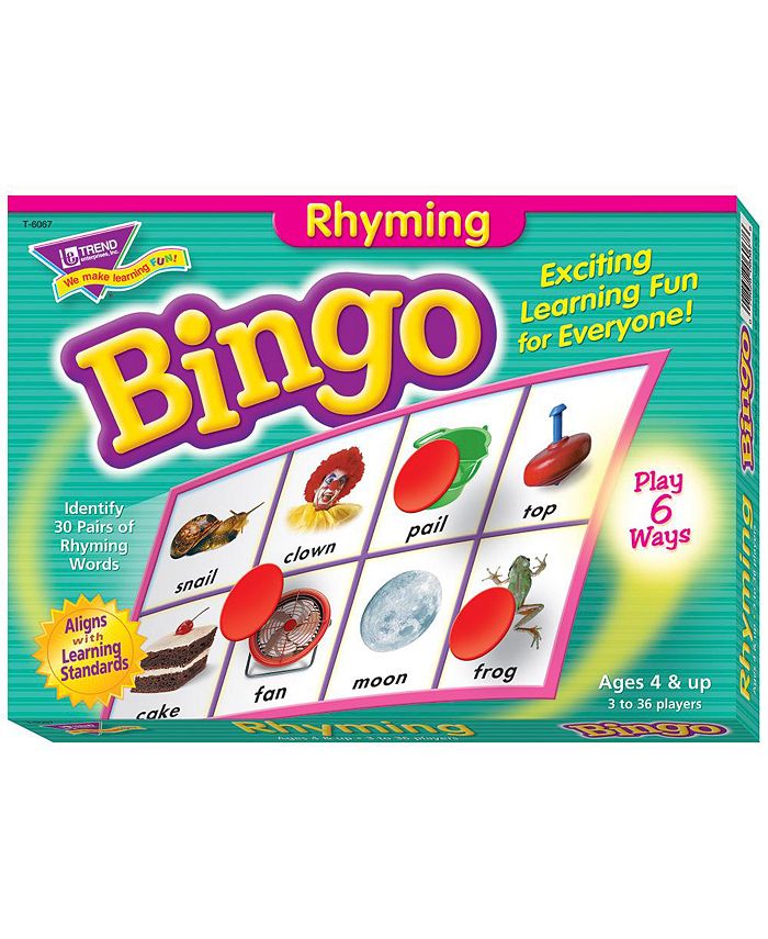 Trend Enterprises Rhyming Bingo Game, Set of 303 - Macy's