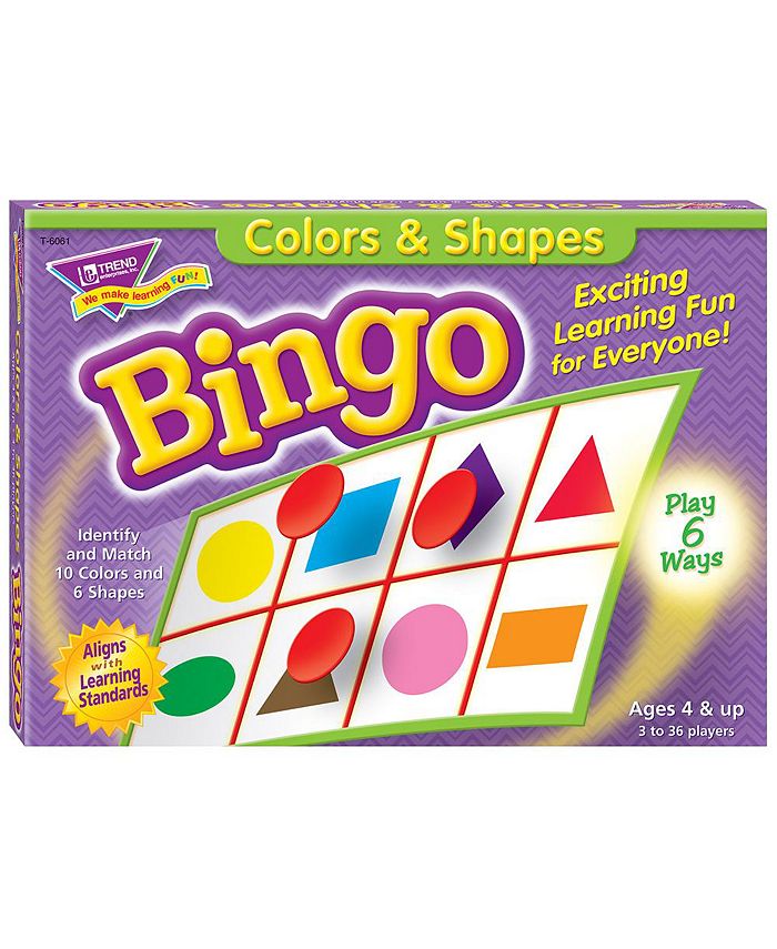 Trend Enterprises Trend Colors Shapes Bingo Game - Macy's