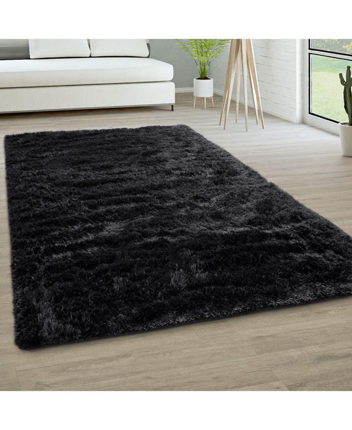 Paco Shag Rug Silky Soft Fluffy In Solid Colors - 79'' X 114 ...