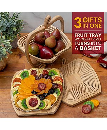 Bonnie & Pop Bonnie and Pop Dried Fruit Apple Tray, Trivet, and Fruit ...