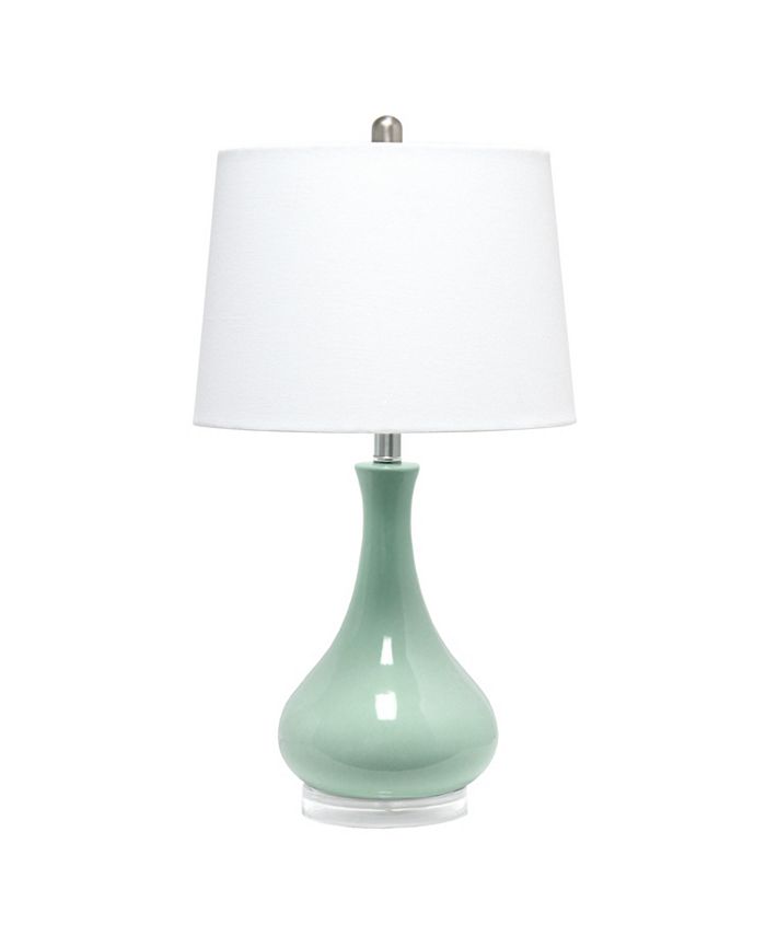 Lalia Home Droplet Table Lamp with Fabric Shade - Macy's