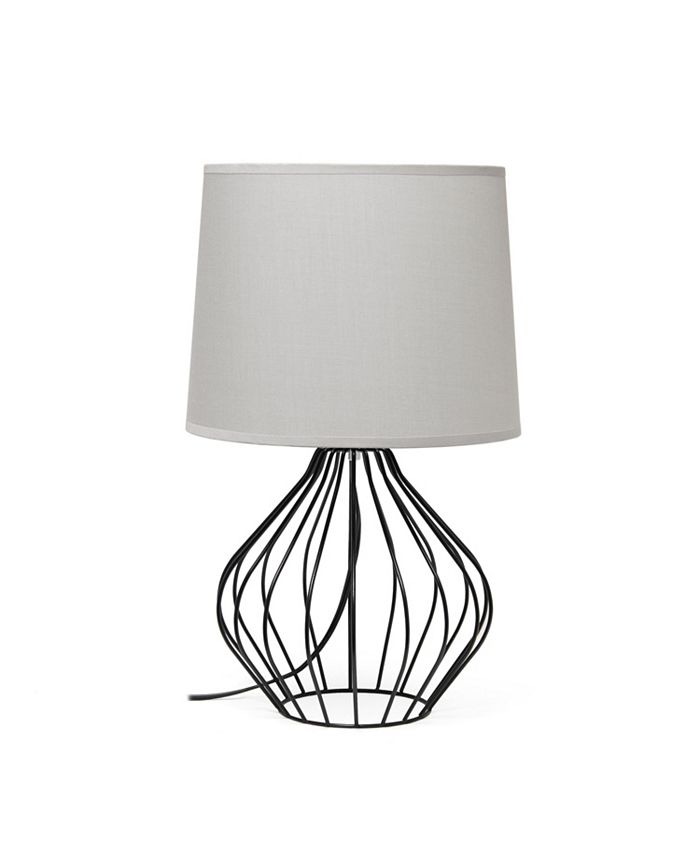 Simple Designs Geometrically Wired Table Lamp - Macy's