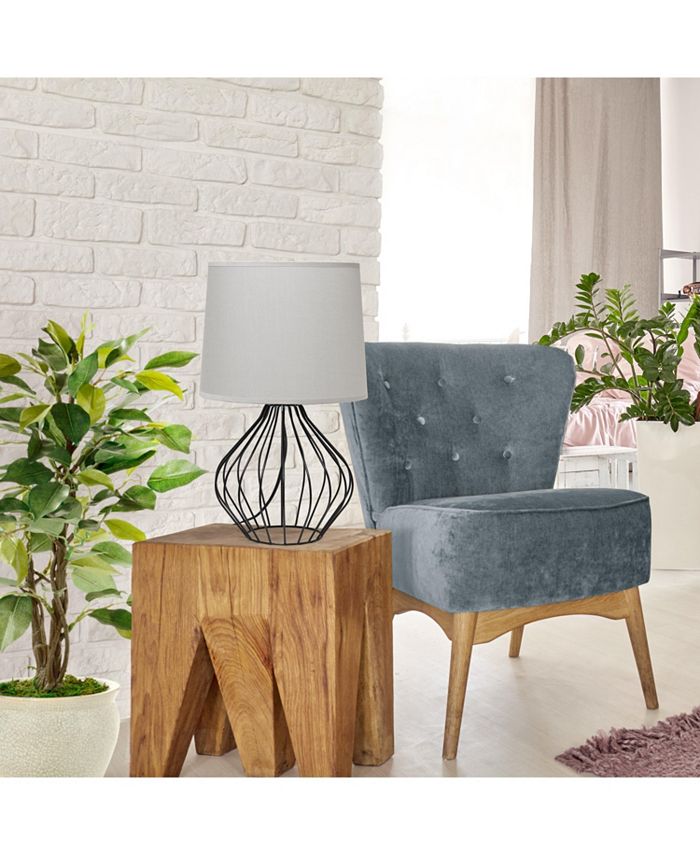 Simple Designs Geometrically Wired Table Lamp - Macy's