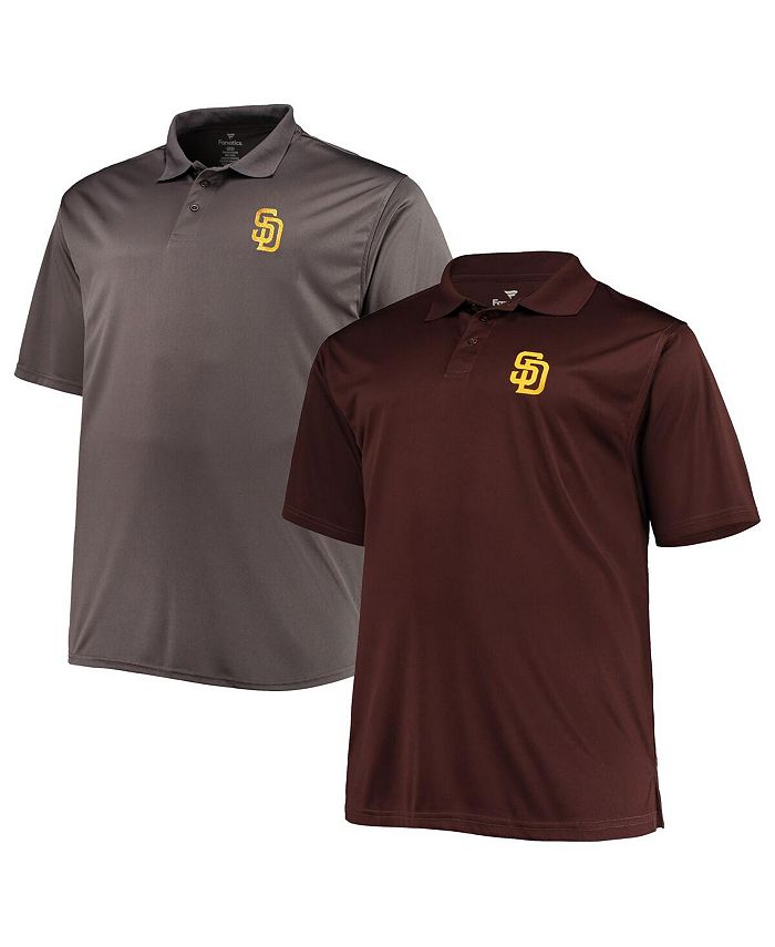 Profile Men's Brown, Charcoal San Diego Padres Big and Tall Two-Pack ...