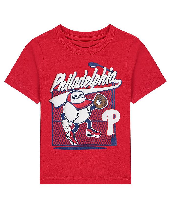 Outerstuff Little Boys Red Philadelphia Phillies On the Fence T-shirt ...