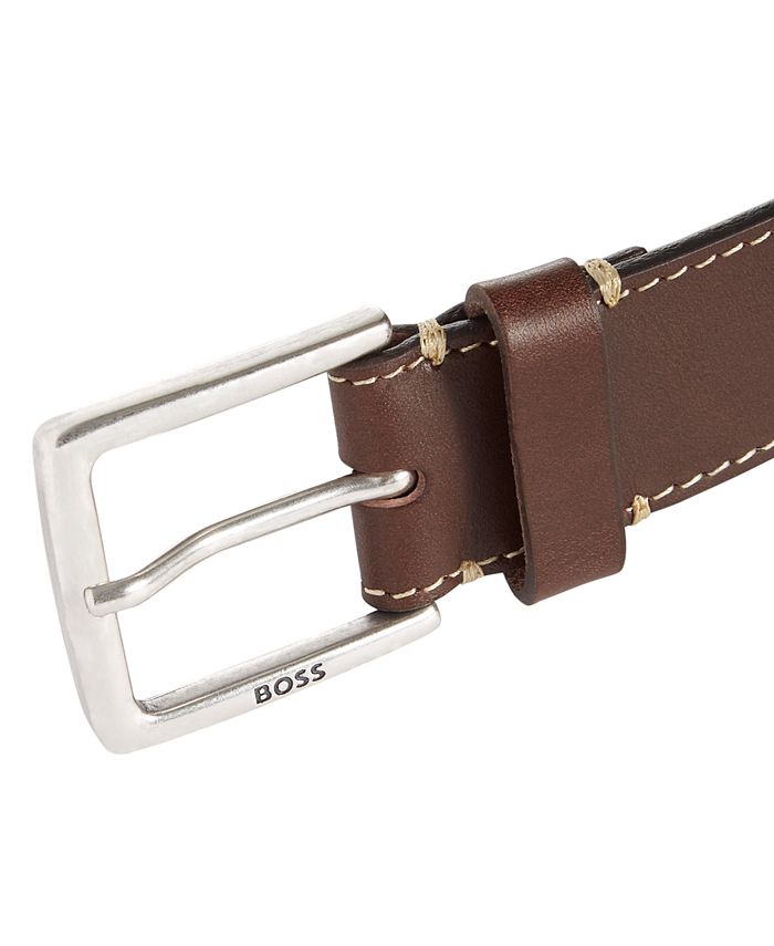 BOSS BOSS Men's Leather Belt - Macy's