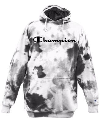 Champion Men's Relaxed-Fit Tie-Dye Logo Fleece Hoodie - Macy's