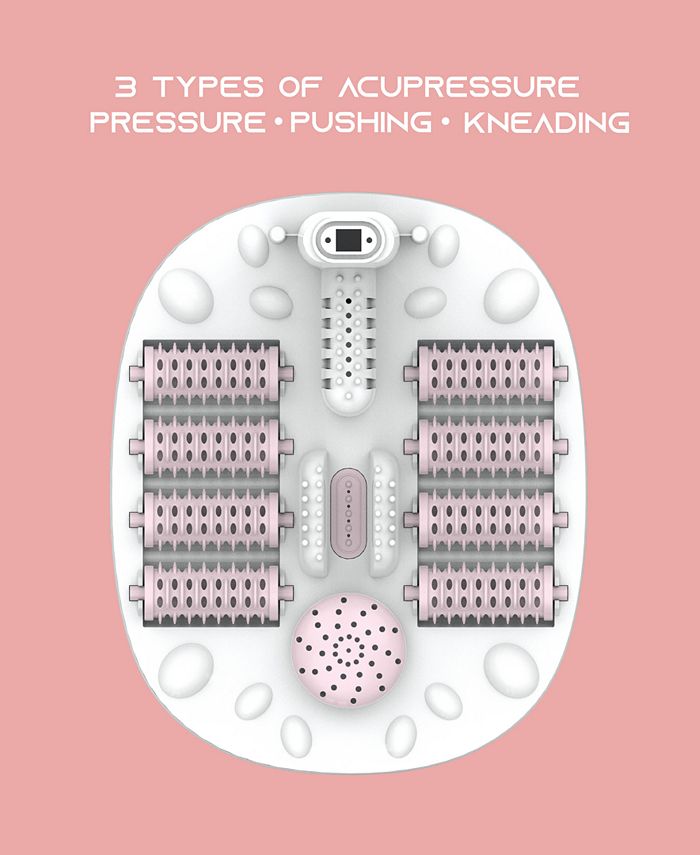 Tzumi SLF Deluxe Heated Portable Bubble Bath Foot Massager - Macy's