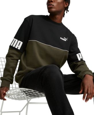 Puma Men's Colorblocked Logo Fleece Sweatshirt - Macy's