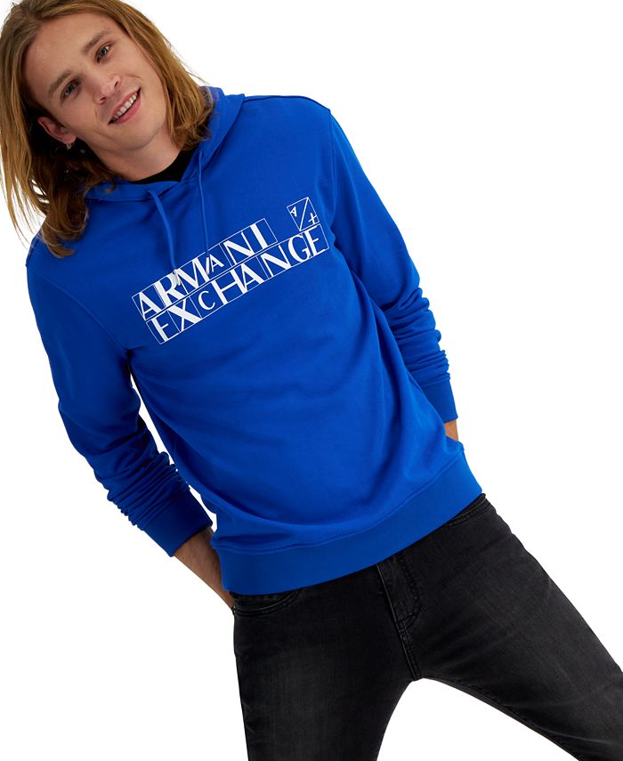 A|X Armani Exchange Men's Exclusive Logo Hoodie, Created for Macy's ...