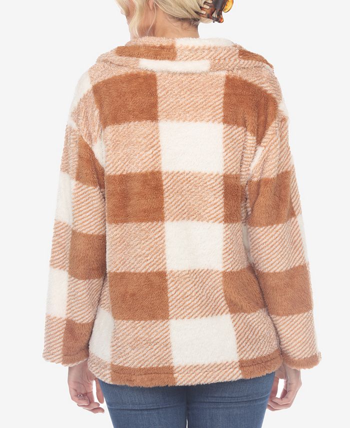 White Mark Women's Plaid Shacket - Macy's