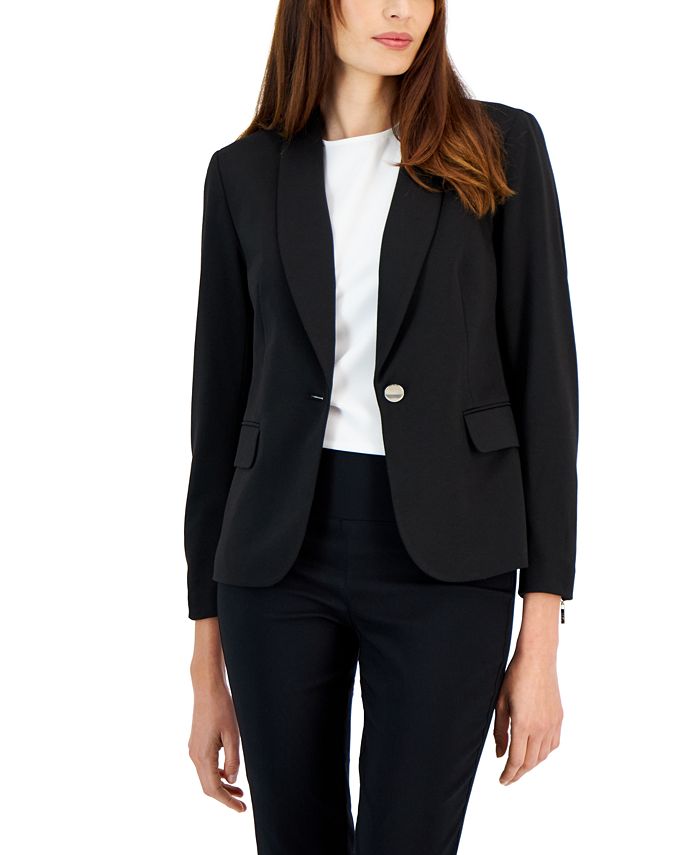 Kasper Women's Shawl-Collar One-Button Jacket - Macy's