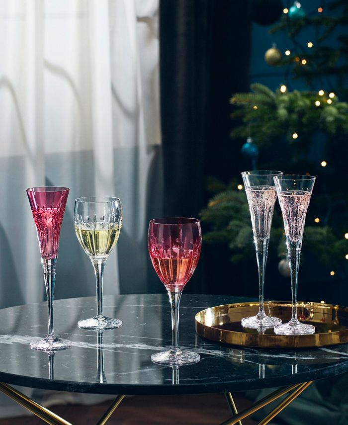 Waterford Winter Wonders Rose Flute Glass Set, 2 Pieces - Macy's