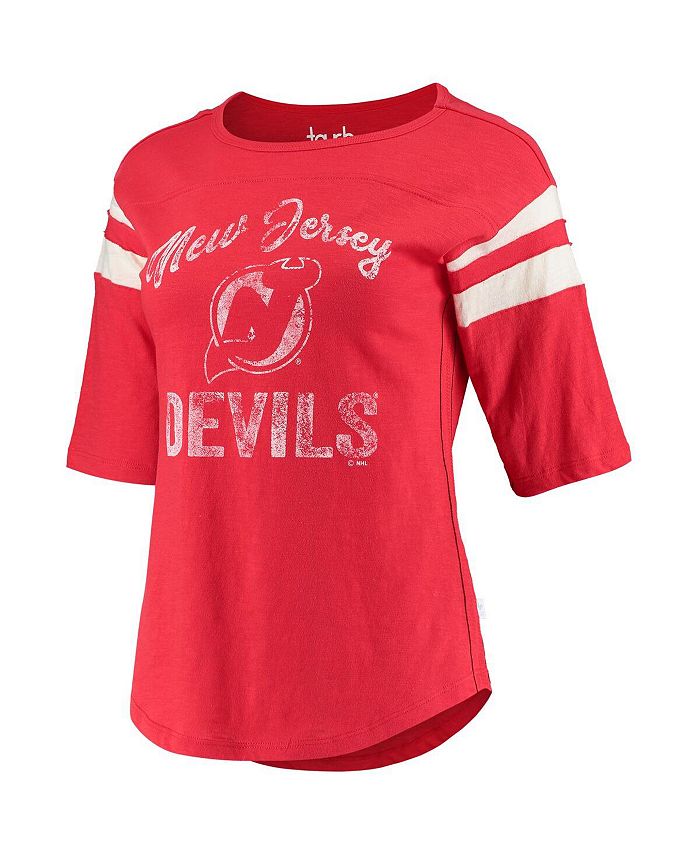 Touch Women's by Alyssa Milano Red New Jersey Devils Linebacker T-shirt ...