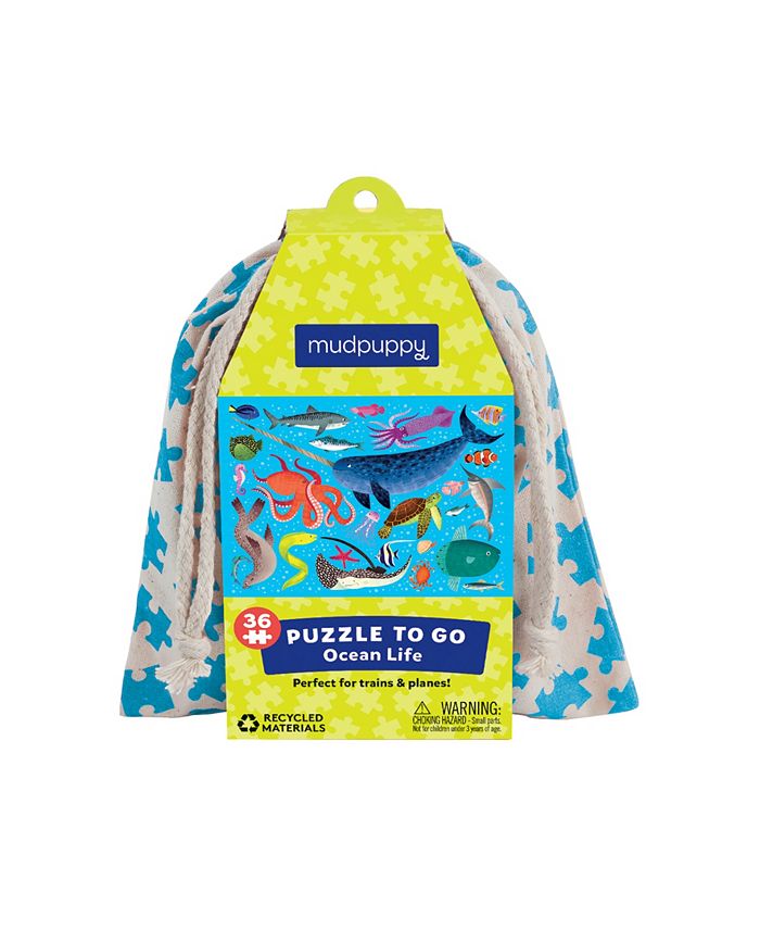 Mudpuppy Puzzles To Go Set - Mermaids and Ocean Life - Macy's