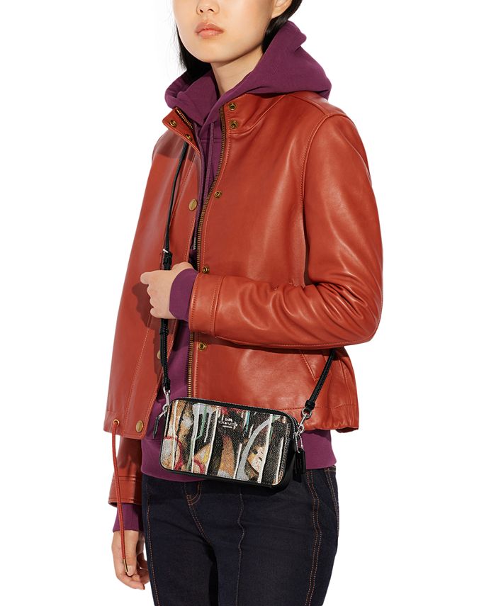 COACH Mint x Serf Leather Kira Crossbody - Macy's