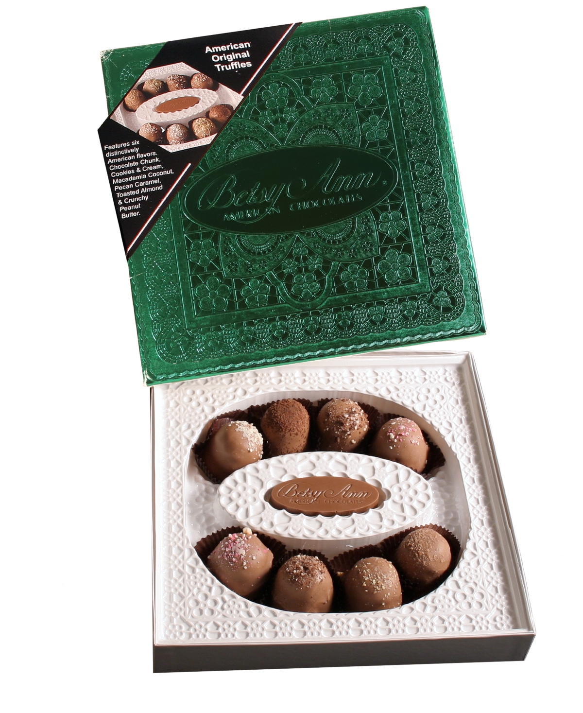 Click here for Betsy Ann Chocolates American Truffle with Lid  8... prices