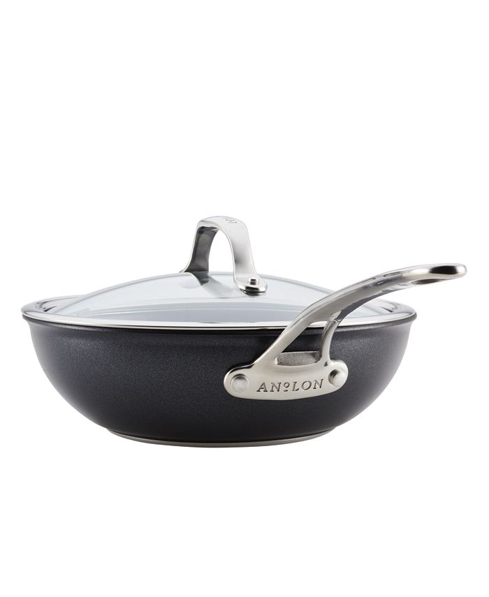 Anolon X Hybrid Nonstick Stir Fry Wok with Lid, 10" - Macy's