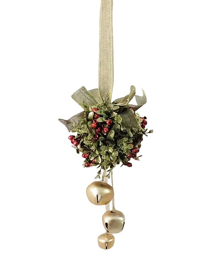 Ganz Kissing Krystals 5" Jingle Bell Door Decor Kiss Ball - Macy's