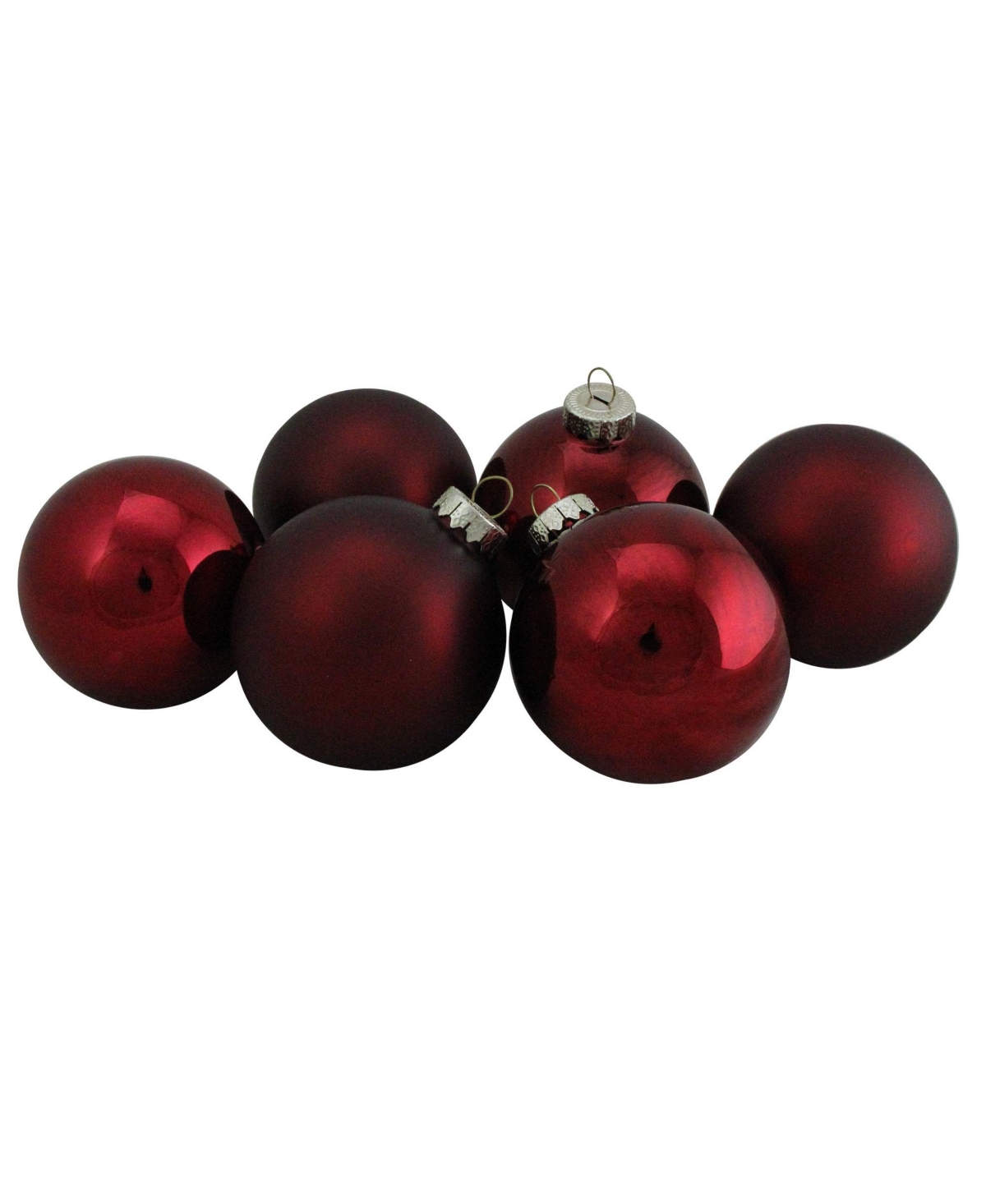 Click here for Northlight 6 Count 2- Finish Glass Ball Christmas... prices