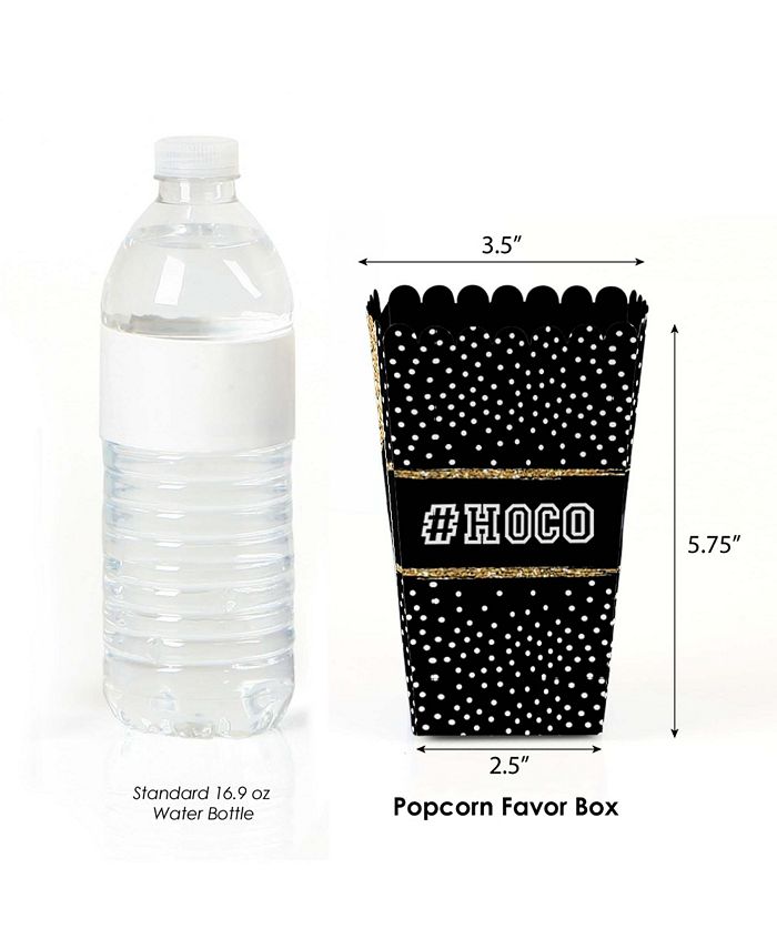 Big Dot of Happiness Hoco Dance - Homecoming Favor Popcorn Treat Boxes ...