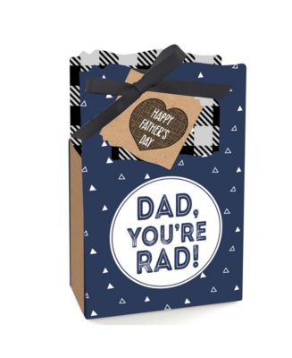 Big Dot of Happiness My Dad is Rad - Father's Day Party Favor Boxes ...