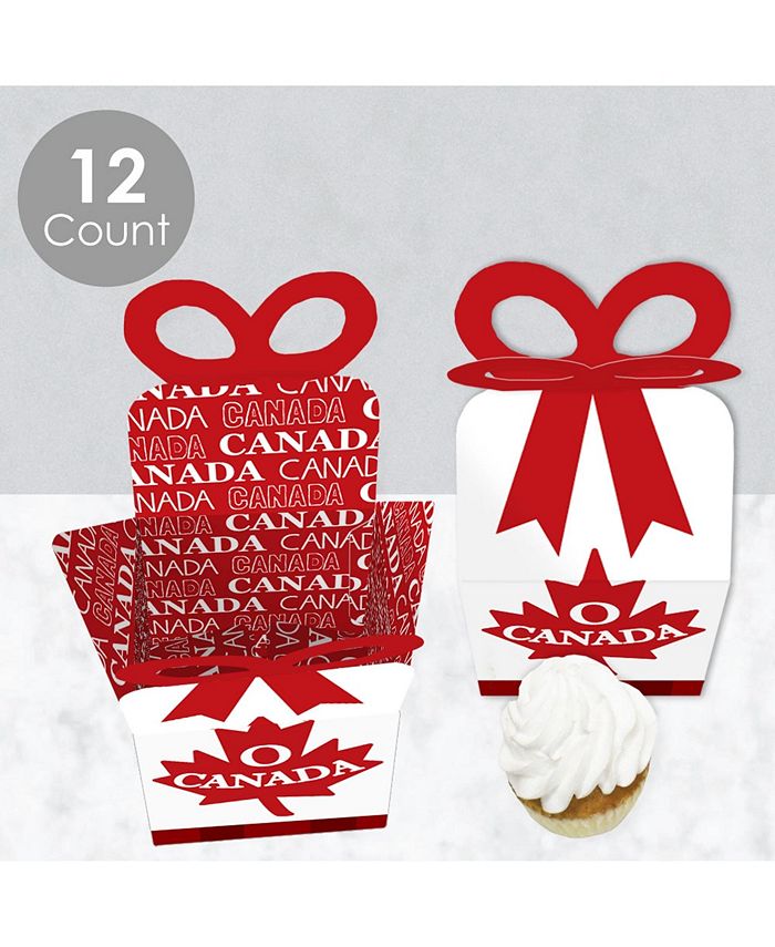 Big Dot of Happiness Canada Day - Square Favor Gift Boxes - Canadian ...