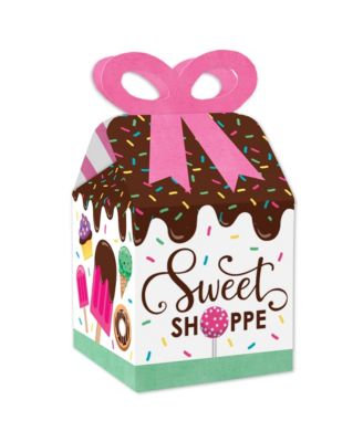 Big Dot of Happiness Sweet Shoppe - Square Favor Gift Boxes - Candy and ...