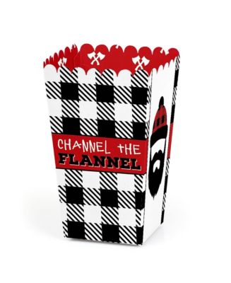 Lumberjack - Buffalo Plaid Party Favor Popcorn Treat Boxes - 12 Ct - Macy's