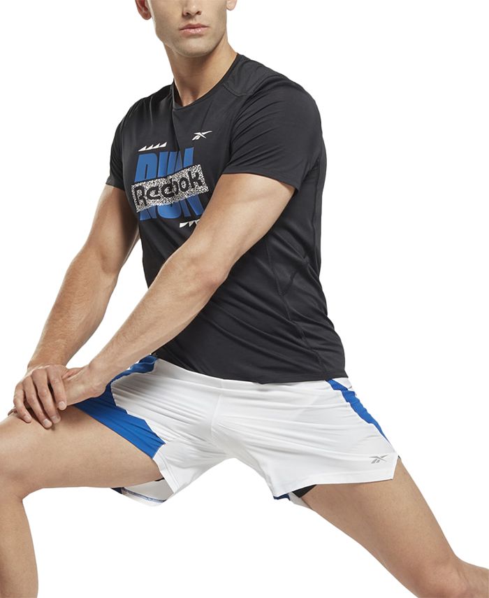 Reebok Men's Running Speedwick Colorblocked Reflective Drawstring ...