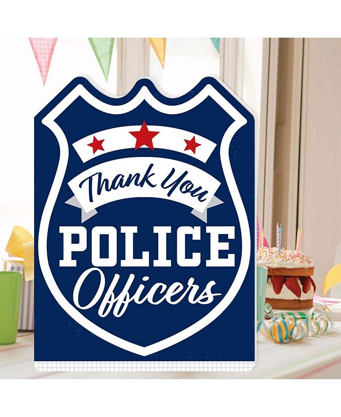 Big Dot of Happiness Thank You Police Officers - Appreciation Giant ...
