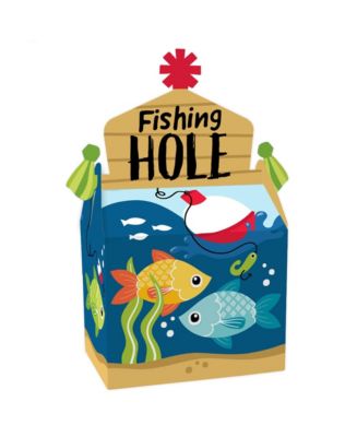 Big Dot of Happiness Let's Go Fishing - Treat Box Party Favors - Fish ...