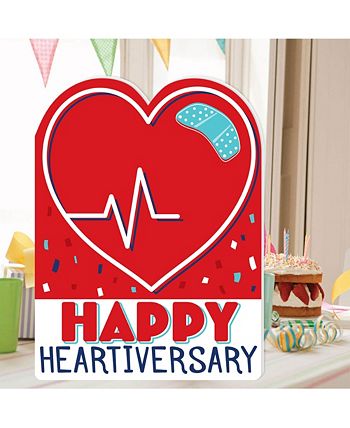 Big Dot of Happiness Happy Heartiversary - CHD Awareness Giant Greeting ...